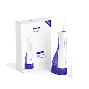 SmileDirectClub Premium Edition Water Flosser - XL Water Reservoir with 2 Nozzles, Waterproof and Cordless Design, 3 Pressure Modes - Removes 99% of Plaque