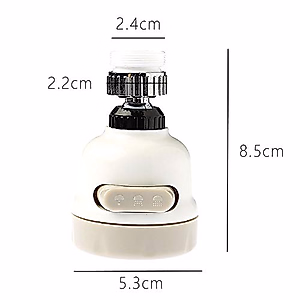 INIFLM 360° Rotating Kitchen Faucet Booster Shower, Water-Saving Filter Universal Splash-Proof Nozzle
