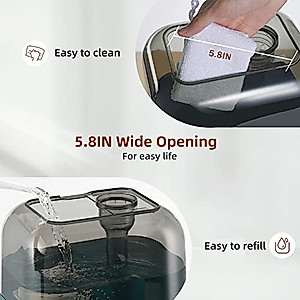 Bear Humidifiers for Bedroom Large Room Home, 5L Cool Mist Top Fill Humidifiers, Quiet Air Humidifier for Baby Nursery & Plants, Lasts Up to 35 Hours, Auto Shut-Off