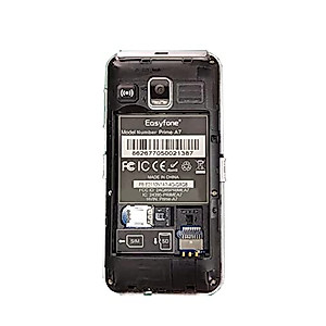 Easyfone Prime-A7 4G Big Button Cell Phone for Seniors | Easy-to-use | Clear Sound | 2.0'' HD Display | SOS Button w/GPS | Unlocked (T-Mobile & MVNOs) | 1500Mah Battery and Charging Dock (Black)