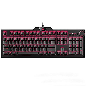 Gaming Keyboard Wired Gaming Mechanical Keyboard 104 Keys 15 RGB Backlight Cherry MX Switch 1000Hz Suitable For Office And Home Use Mechanical Gaming Keyboard ( Color : Black , Size : Red switch )