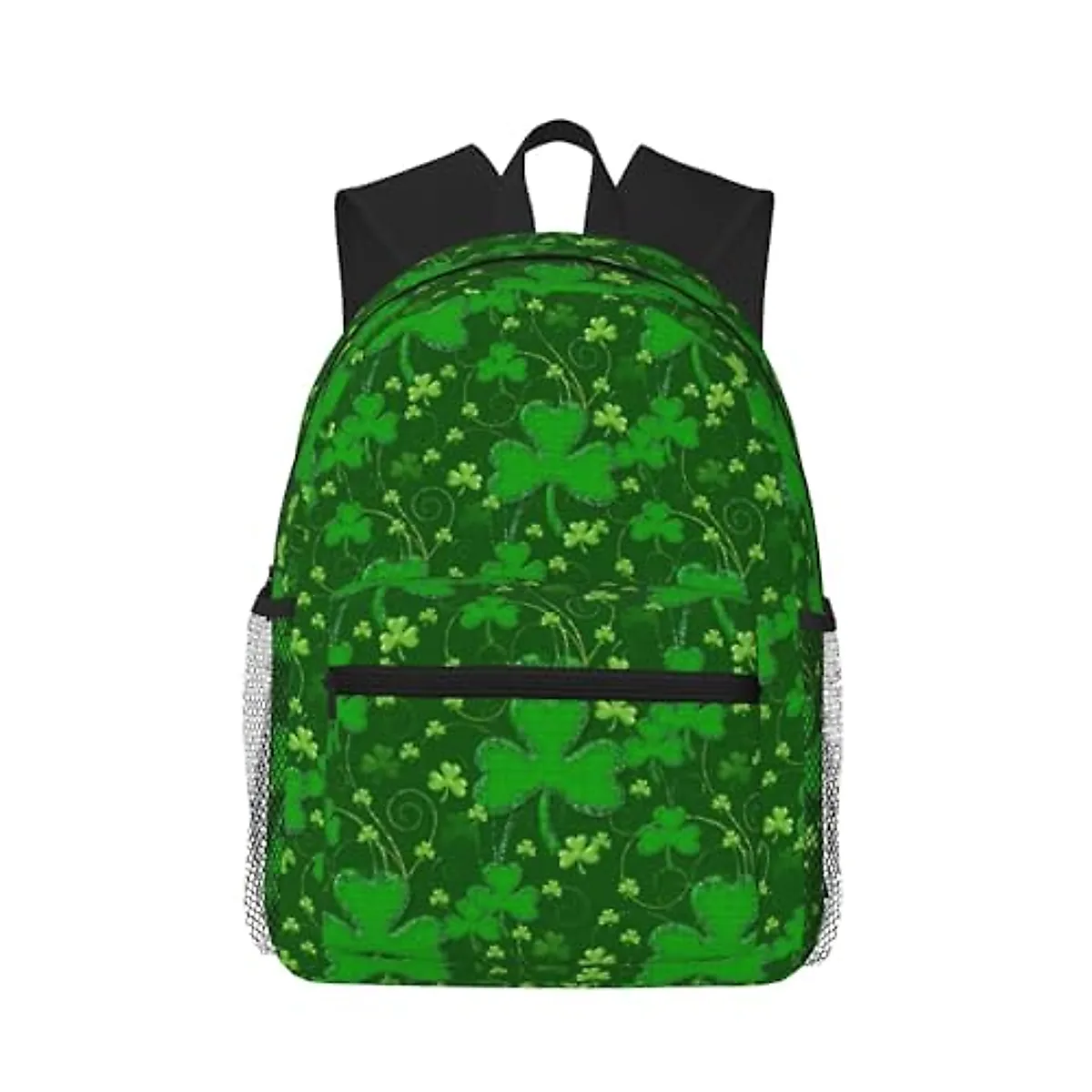 ENVEED Background St Patrick'S Day Glitter Ultra-Light,Comfortable,And Portable Casual Backpack For Camping,Hiking,And Daily Use