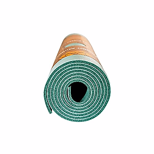 Hugger Mugger Para Rubber Yoga Mat – Alpine - Natural Rubber, Great for Slippery Hands and Feet, Dual Sided, Extra Cushion, Yoga Teacher Favorite