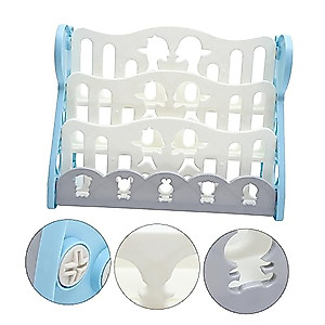 Small Bookshelf Kindergarten Bookshelf Kids Bookcase Book Shelf for Kids Rooms Storage Frame Kindergarten Bookcase Divided Desk Shelf Home Book Stand Water Proof Storage Rack