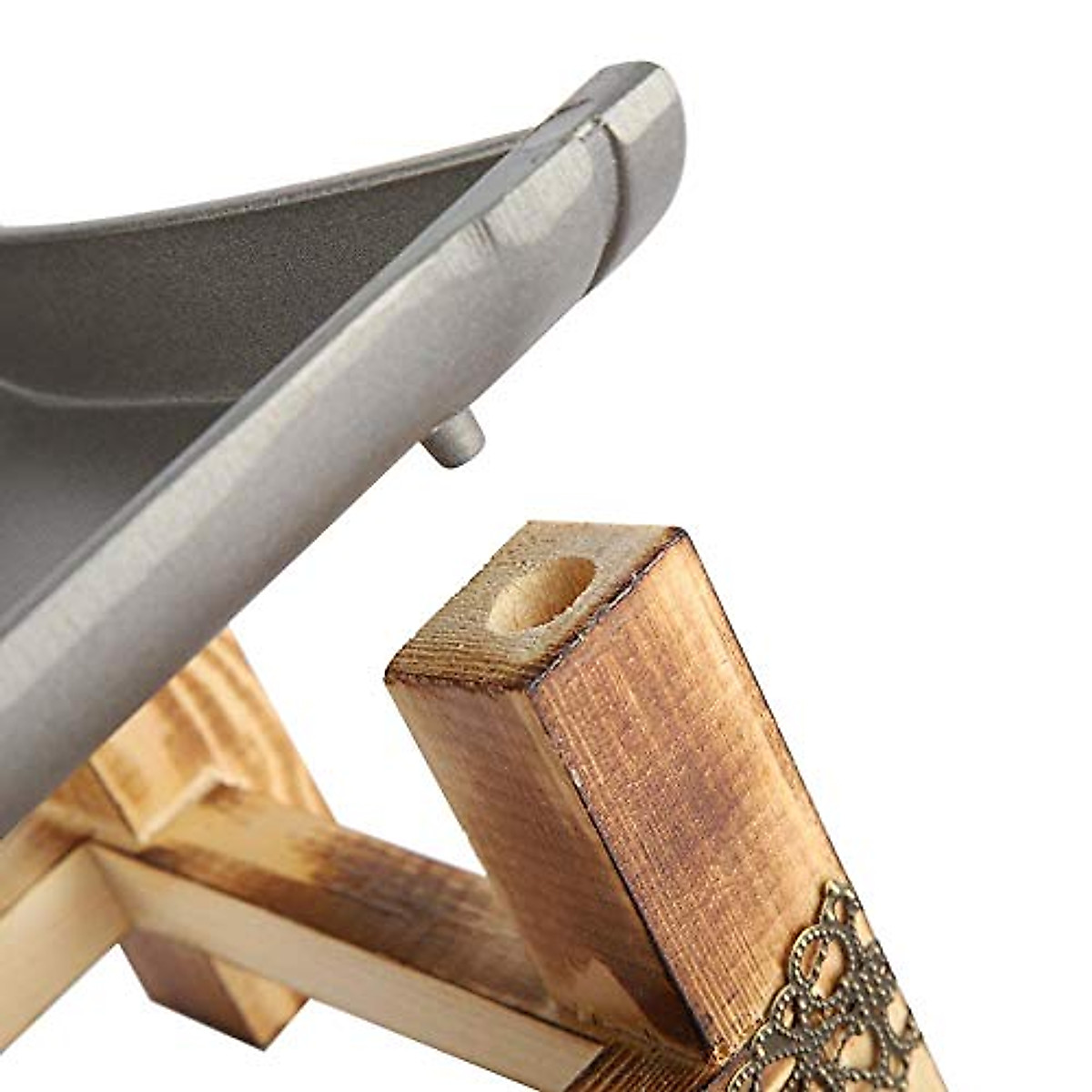 Non Stick Charcoal Grill Plate Barbecue Picnic Pan Cookware with Portable Stove BBQ Outdoor Picnic Camping, Patio Backyard Cooking Wood Material Quality Aluminum (S)