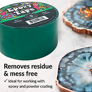 Resin Tape for Epoxy Resin Molding and Epoxy Mold Release for Epoxy Resin Thermal Adhesive Tape for Micro Pour Epoxy Resin Tape and Form with UV Resistance Epoxy Tape - 2 inch Wide 150 Feet Long
