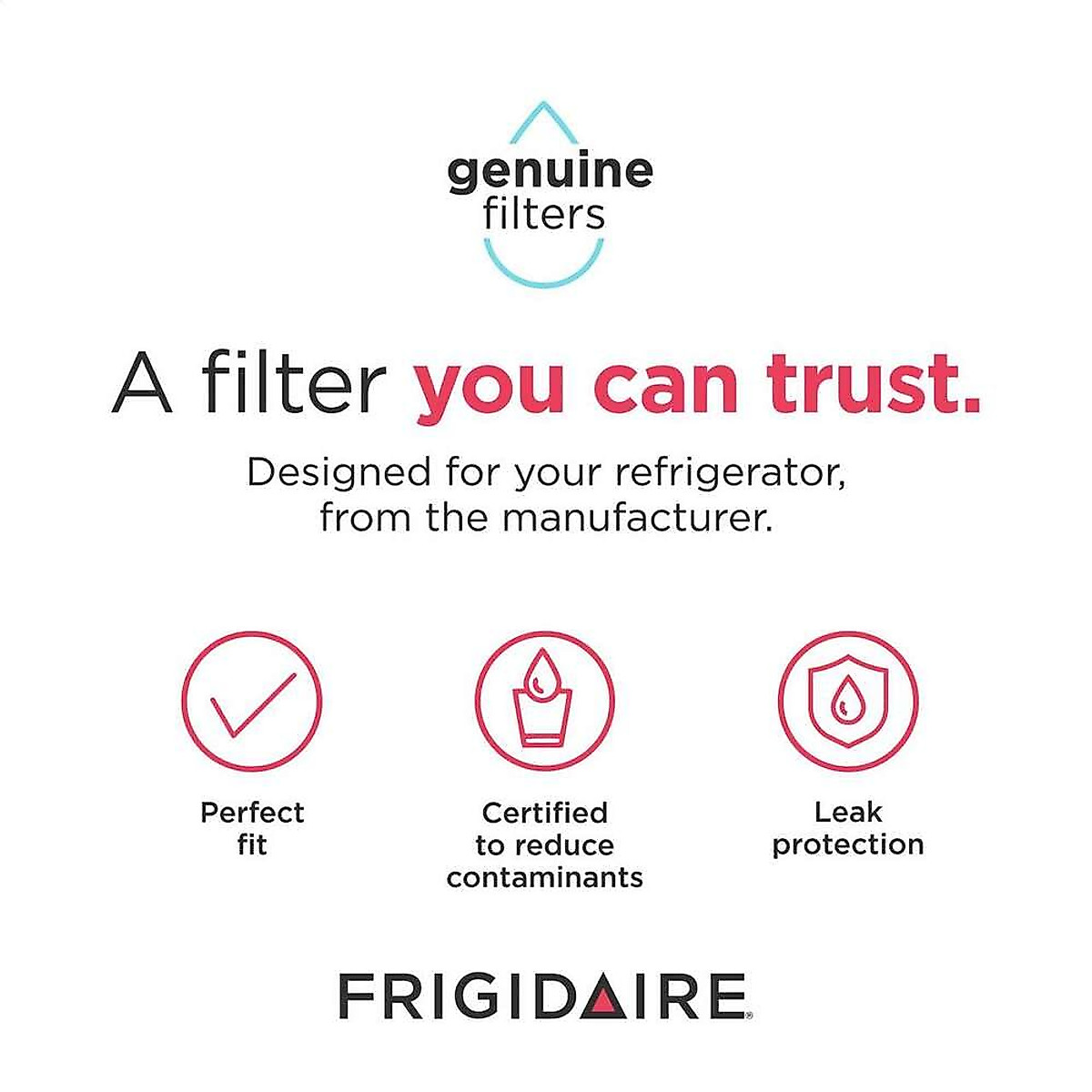 Frigidaire PureSource Ultra Water and Ice Refrigerator Filter, Original, White, 1 Count