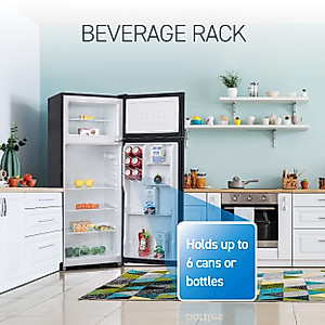 Commercial Cool CCR77LBB 7.7 Cu. Ft Freezer Refrigerator, Black