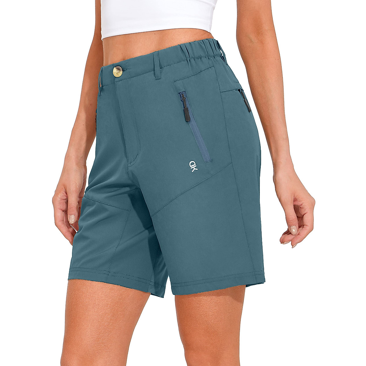 Little Donkey Andy Women's Stretch Quick Dry Cargo Shorts Hiking Camping Travel Slate Size XXL