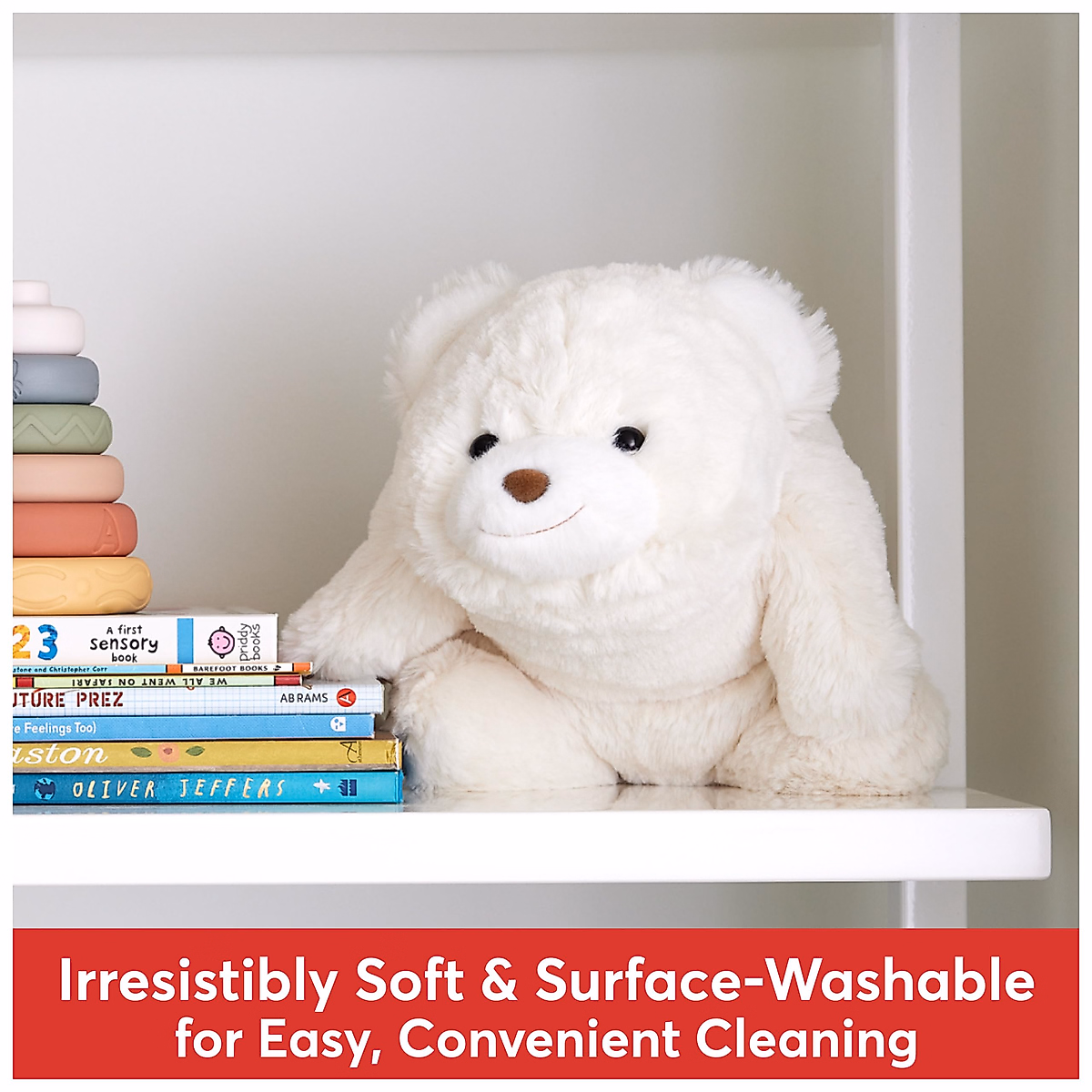 GUND Original Snuffles Teddy Bear, Premium Stuffed Animal for Ages 1 and Up, White, 10”