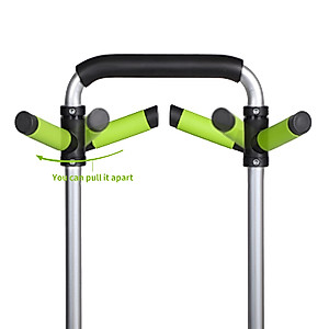 Leeyoung Folding Hand Truck and Dolly,309 lb Capacity Aluminum Portable Cart with Telescoping Handle and PP+EVA Wheels