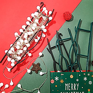 YOUNGJOY All Purpose Christmas Christmas Lights Storage Holder Holiday Lights Holder Light Cord Wind Up Xmas Bead Garland Organizer Cord Hose Wind Up Bulk(16 Inch Black Style A, 5 Pcs)