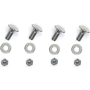 Set of 4 Carriage Bolts Nuts for fits 784-5581A 784-5581A-0637 Shave Plate Scraper Bar (5/16-18)-5/8"