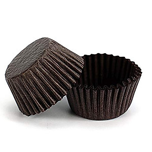 Mini Baking Paper Cup 400-Pack Brown Cupcake Liners Disposable Baking Cup Muffin Liners for Baking