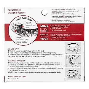 Kiss Lash Couture Faux Mink Little Black Dress (Pack of 2)