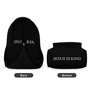 SDERDZSE Backpack Jesus Is King Laptop Backpack Casual Daypack Cute Travel Backpack for Women Men