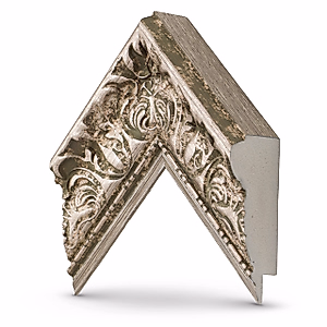 Frame My TV Deco TV Frames - Tuscan Silver Smart Frame Compatible ONLY with Samsung The Frame TV (43", Fits 2021-2024 Frame TV)