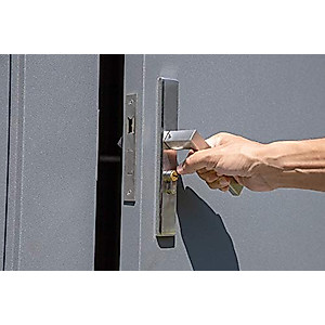 Sojag 12' x 20' Everest Galvalume Steel with Extra Tall Walls Garage Storage Building, 12' x 20', Charcoal