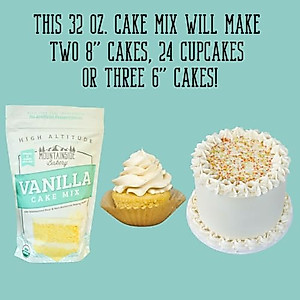 Organic High Altitude Vanilla Cake Mix