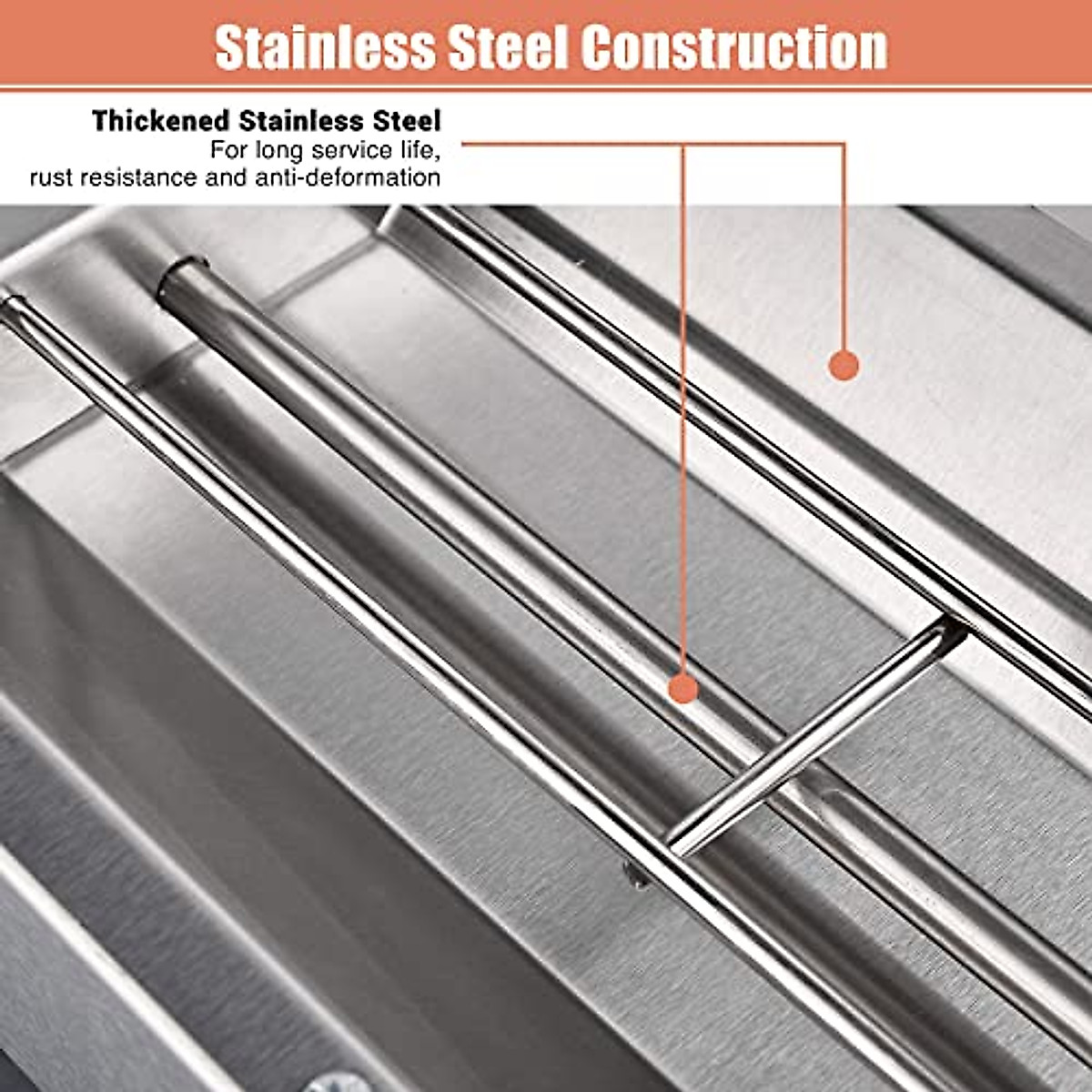 WeChef Electric Strip Heater 2 Pack Portable 36" 1000W Commercial Food Warmer Heating Lamp for Fry Chicken