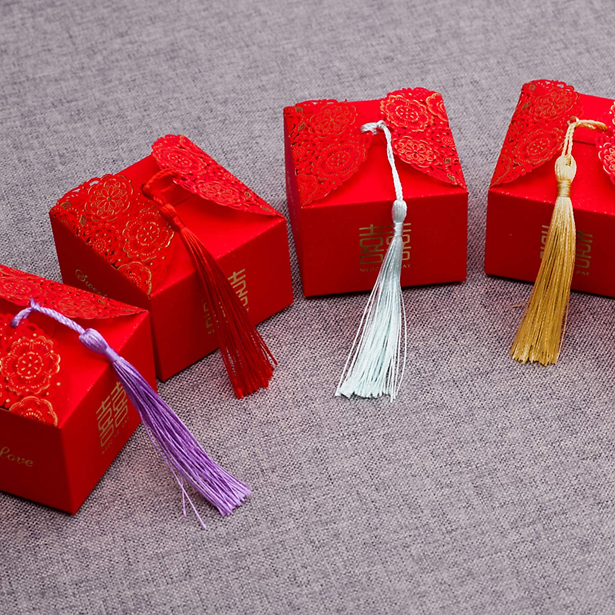 VAPKER 30 Pieces Gold Tassels 13cm/5-Inch Silky Handmade Soft Mini Tassels Floss Bookmark Tassels with 2-Inch Cord Loop for Jewelry Making, DIY Projects, Bookmarks