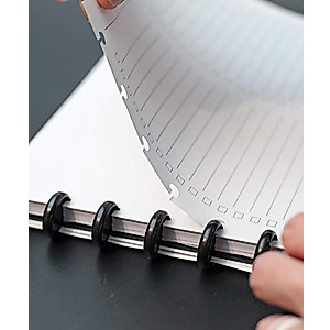 BetterNote Skinny To Do List Refills for Discbound Notebooks, Half Sheet Checklist, Fits Levenger Circa, Staples Arc, TUL, The Happy Planner, Disc Bound, Talia (Whimsy- 25 Sheets, 9-Disc, 7"x9.25")