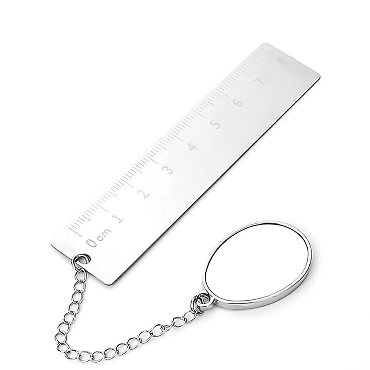 ARFUKA Bookmark Stainless Steel Reading Metal Ruler Bookmark Reading Bookmarks Page Marker Book Marker Gift for Students Teachers Reading Pack of 2