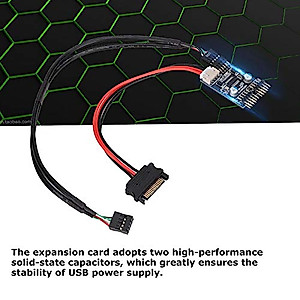USB 2.0 9pin USB hub 2 Port with SATA Power Cable Extension hub USB 2.0 hub for Computer for Desktop for PC