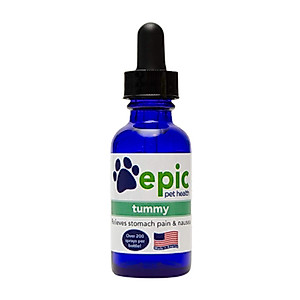Tummy - Natural, Electrolyte, Odorless Pet Supplement That Relieves Stomach Pain and Nausea (Dropper, 1 Ounce)