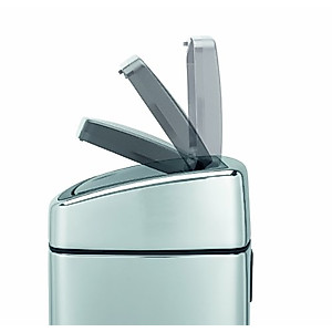 Brabantia Rectangular Touch Bin, 10 L - Brilliant Steel