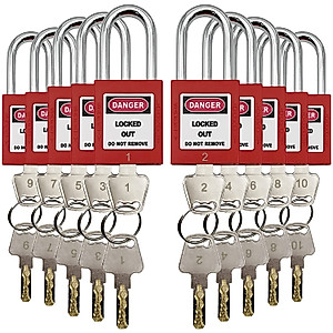 Lockout Tagout Locks, Safety Padlocks, Loto Locks Keyed Differently Lock Out Tag Out Device Plastic