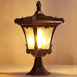 E27 Outdoor Column Lights Industrial Metal Aluminum Post Lights Garden Home Courtyard Street Community Lighting Pillar Lamps