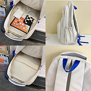 ENYNN Cute Backpack Aesthetic Backpack Large Kawaii Backpack for Women Laptop Backpack Large Backpack for Women