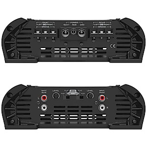 Stetsom HL 1200.4 2 Ohm Multichannel Stereo Car Audio Amplifier, HL1200.4 1.2K Watts RMS, 4 Channel, 2Ω Stable Full Range HD Sound Quality MD Crossover HPF LPF Bass Boost Front Rear Bridge
