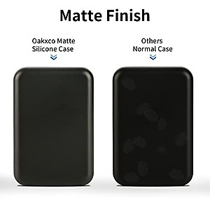 Oakxco Silicone Case Compatible with Magsafe Battery Pack, Magsafe Battery Pack Cover, Scratch & Shatter Resistant, Black