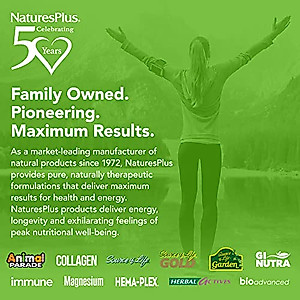 NaturesPlus Source of Life Garden Certified Organic Vitamin C - 500 mg, 60 Vegan Capsules - Whole Food Immune Support Supplement, Antioxidant - Vegetarian, Gluten-Free - 30 Servings