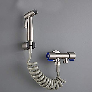 MINJING Diaper Handheld Pressurized Shower Wash with Faucet Toilet Bathroom Personal Hygiene Body Bidet Sprayer Set Hose Holder 2