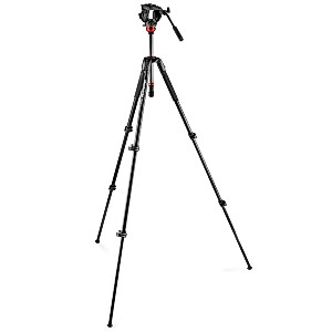 Manfrotto 190X 3-Section Aluminum Video Tripod with 500 Fluid Video Head