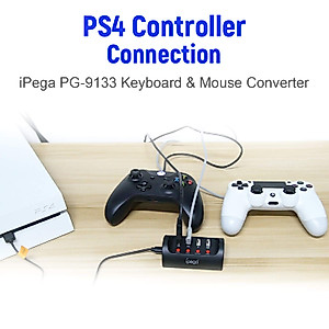 Mcbazel PG-9133 Wired Keyboard & Mouse Converter Gaming Adapter for NS Switch PS4 Xbox One Console