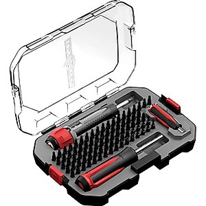 Real Avid Armorers Tool Kit: Torque Wrench, Precision Magnetic 83 PCS Screw Driversets with LED Bit Driver, Small Screwdriver, Hex, Phillips & Torx Bit Set