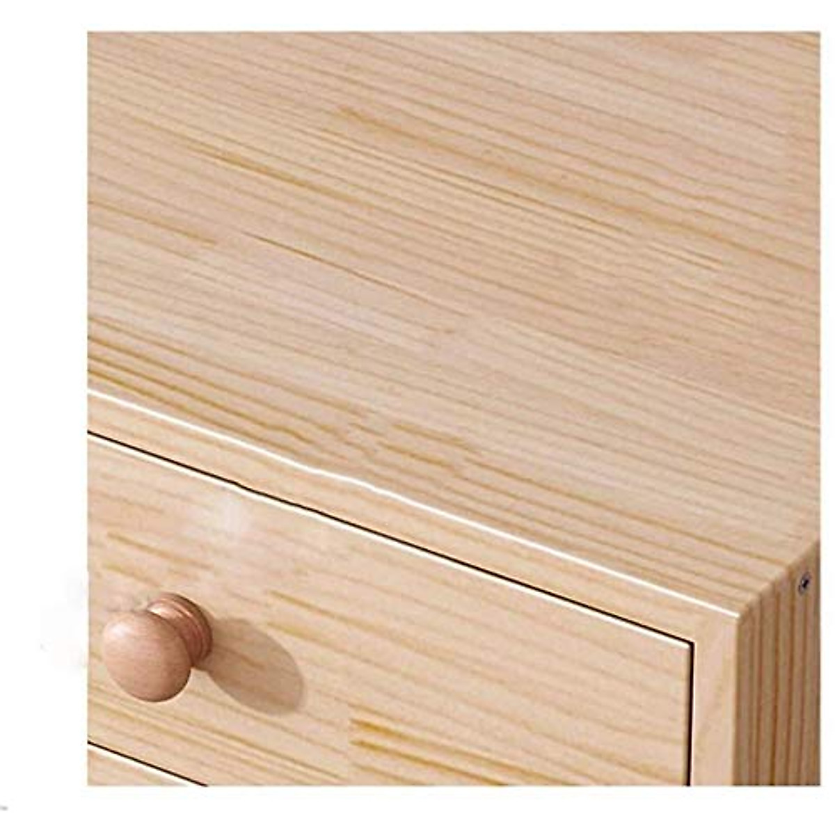 AYKDAS Bedside Table Bedroom Bedside Table, Bedside Table Bedside Table Solid Wood Double Drawer Cabinet for Bedroom Living Room Apartment, Full Assemble