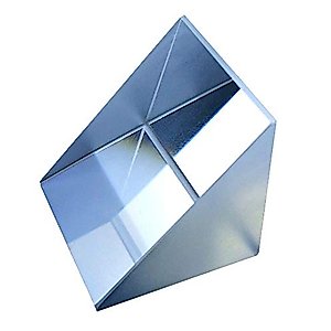 25 mm Glass Right Angle Triangle Prism, Coated Reflecting Prism, Right Angle Prism Mirror, Component for Precision Optical Instruments