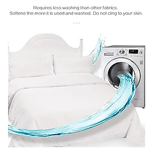 Bed, 100% Linen 3Pcs Bedding Set Natural Flax Breathable King Size Quilt Cover and Pillowcases Down Cover