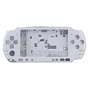 Game Console Shell Replacement Full Housing Console Case Compatible with PSP 3000 Game Console Shell(White)