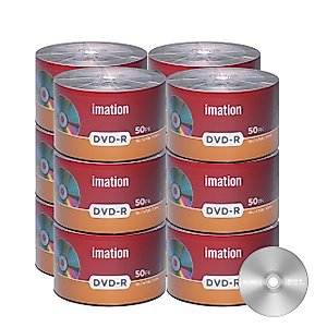 600 Pack Imation DVD-R 16X 4.7GB/120Min Branded Logo Blank Media Recordable Movie Data Disc