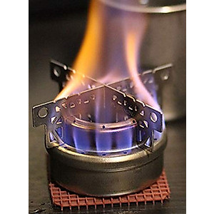 Evernew Titanium Alcohol Stove Cross Stand, Sand Leather