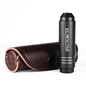 Handheld Spectroscope, Gemological Grating Diffraction Spectroscope, Eyepiece 5nm, Objective Lens 4nm, for Quick Gemstone Identification