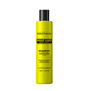 PLACENTA LIFE KERATIMASK Brazilian Straightening Post Kit ( Shampoo (250ml) + Conditioner (250ml) + Heat Protector. Keep Make Your Straightening Last Much Longer