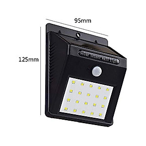 IGOSAIT LED Work Light 5.5V 20 LED White Light Outdoor Solar Motion Sensor Light Compatible with Yard/Garden/Home/Driveway/Stairs/Outside Wall Lighting Lantern