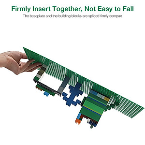 Lekebaby Classic Baseplates 10 x 15 in for Building Bricks 100% Compatible with All Major Brands-Baseplate, Playing and Displaying Creations, Building Base Accessory for Kids and Adults 2 Pack（Green）